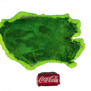 Rabbit Skin Better Grade Dyed Fluorescent Chartreuse Green Rabbit Skin ...