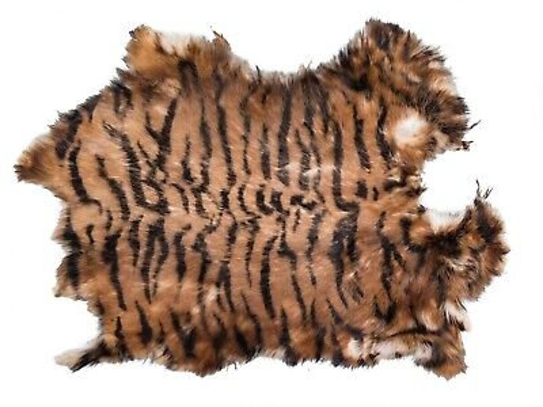 Printed Rabbit Skin: Tiger Pattern 2 (188-P2276) Y1J - Etsy