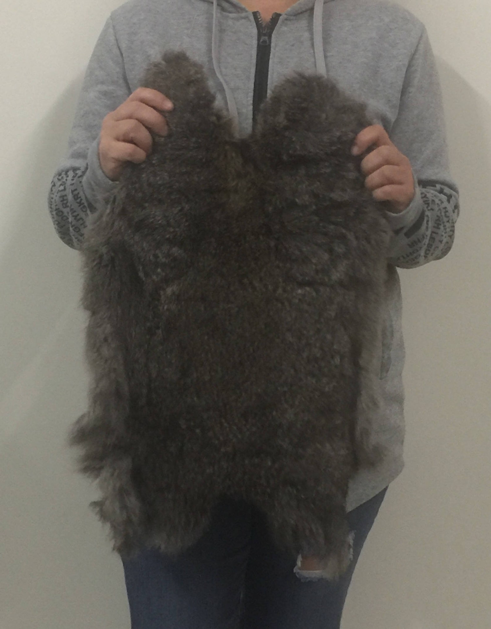 Rabbit Pelt Czech Large: Bunny Grey Color 140-HVN-A-G21 9U | Etsy