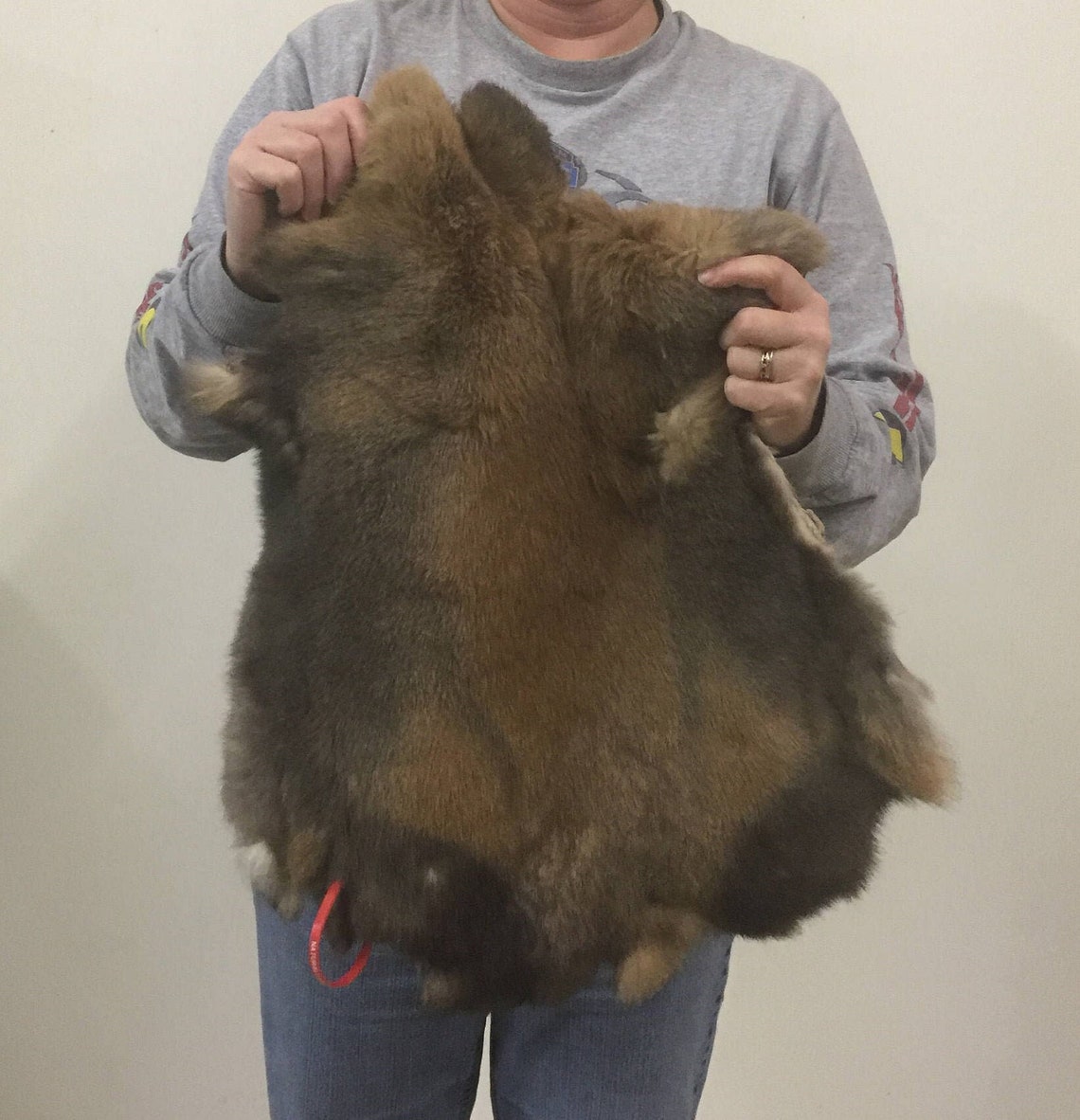 Rabbit Pelt Czech Large: Natural Multi Color 140-HVN-A-G1816 - Etsy