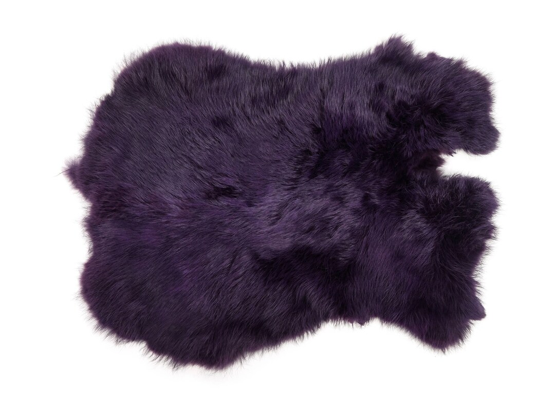 Dyed Premium Grade Spanish Rabbit Skin : Medium Purple (188-D-03) - Etsy