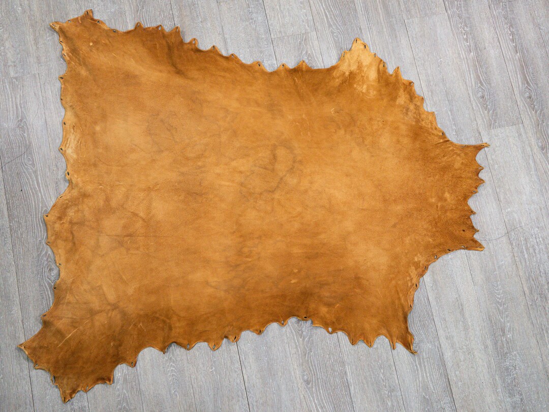 Traditional Real Brain-tanned Elk Leather: Gallery Item - Etsy