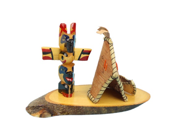 Native Made Ojibwa Totem Village 13-12 P5 - Etsy
