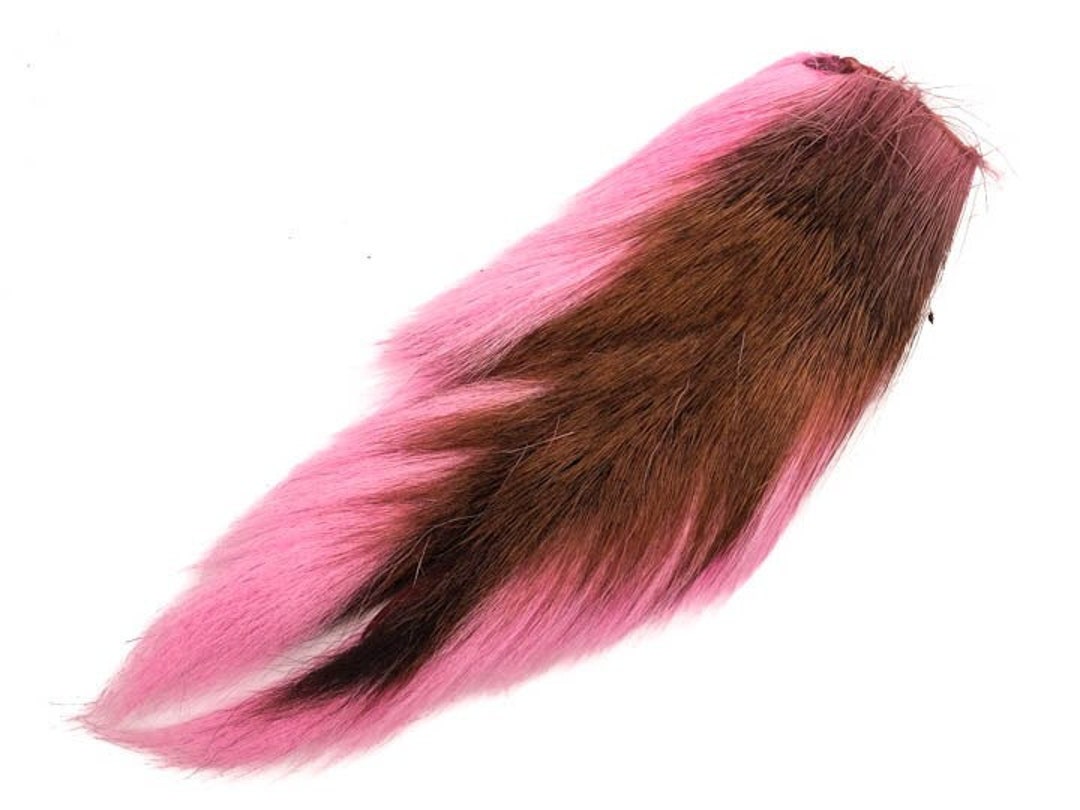 1 one Dyed Deer Tail: Pink 148-103 L10 - Etsy