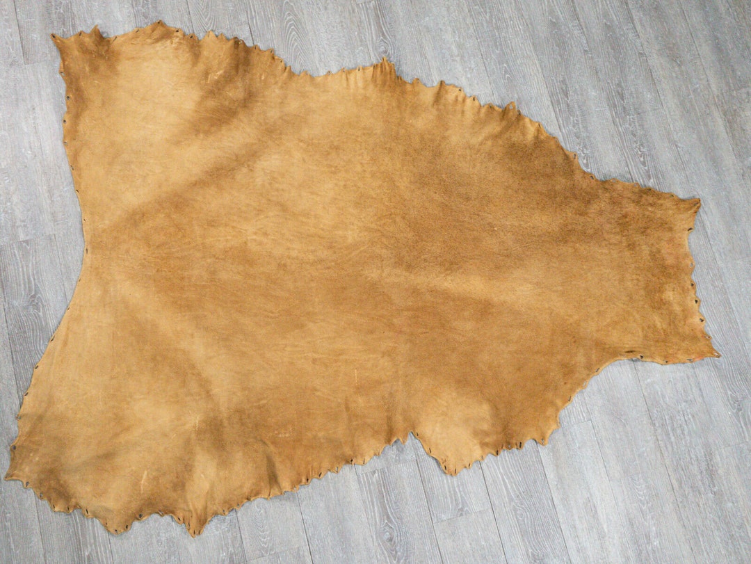 Traditional Real Brain-tanned Elk Leather: Gallery Item (2-20-G6313) - Etsy
