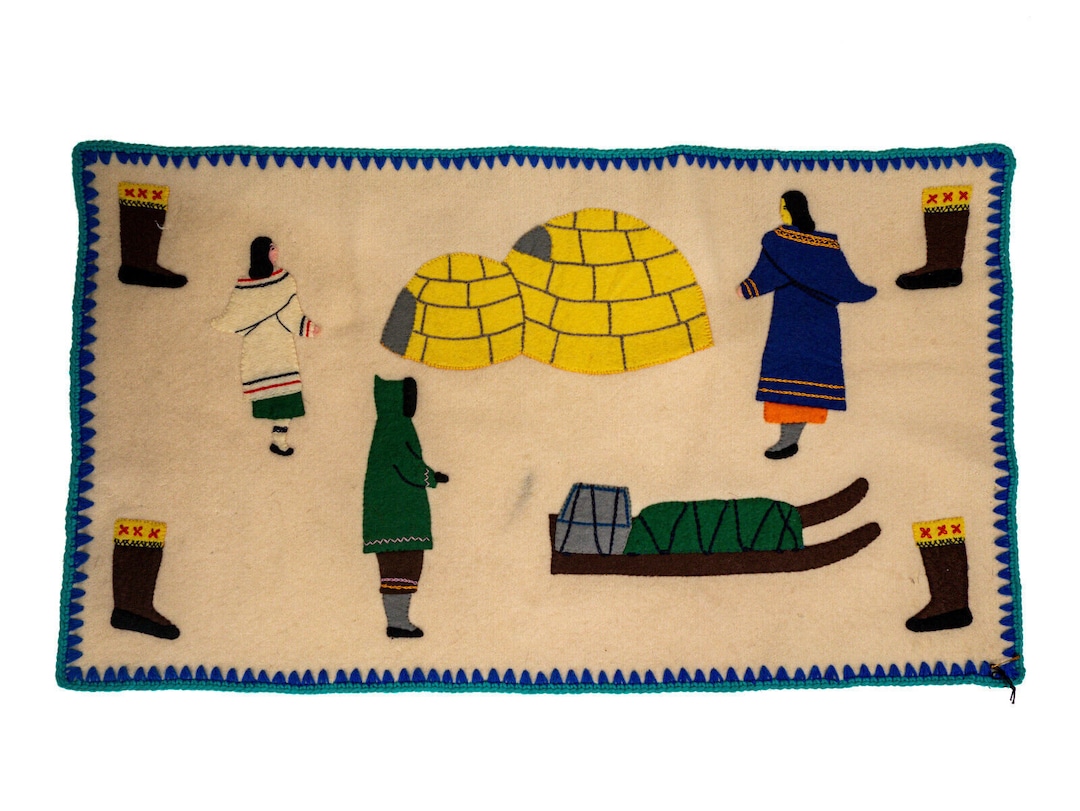 Felt Applique of Inuit Scene (649-G6152) - Etsy