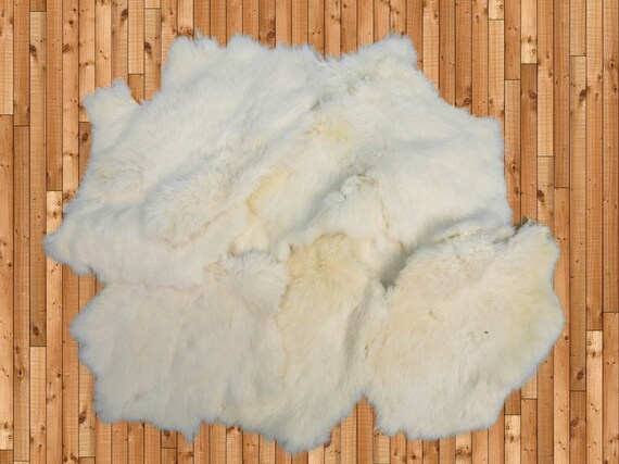 Lot of 10 Poubelle Rabbit Skins: White 188-06W 8U | Etsy