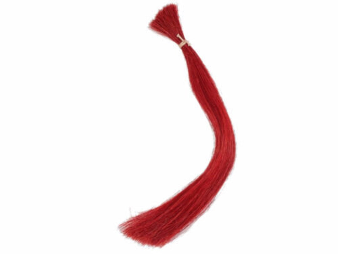 Horse Tail Hair Double Drawn:13-14"- Dyed Dark Red (702-DDRTD13OZ) Y2H ...