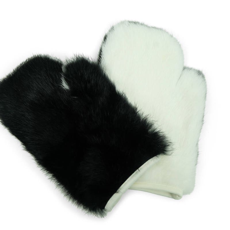 Rabbit Fur Gloves - Etsy