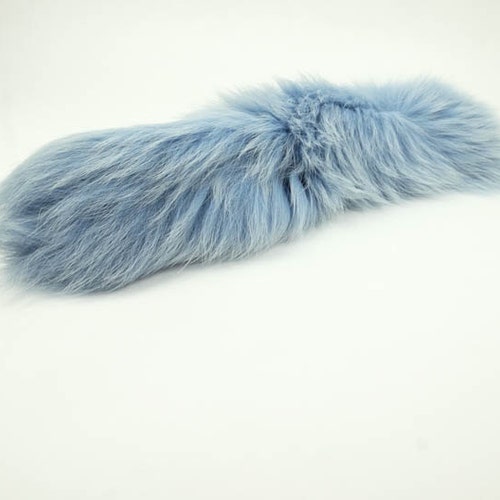 Blue Fox Tail - Etsy