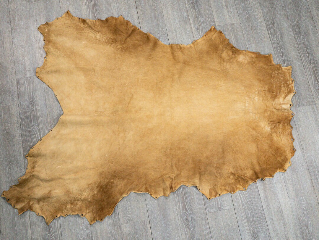 Traditional Real Brain-tanned Elk Leather: Gallery Item (2-20-G6310 ...