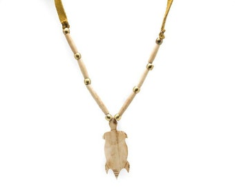 Bone Turtle Necklace - Etsy