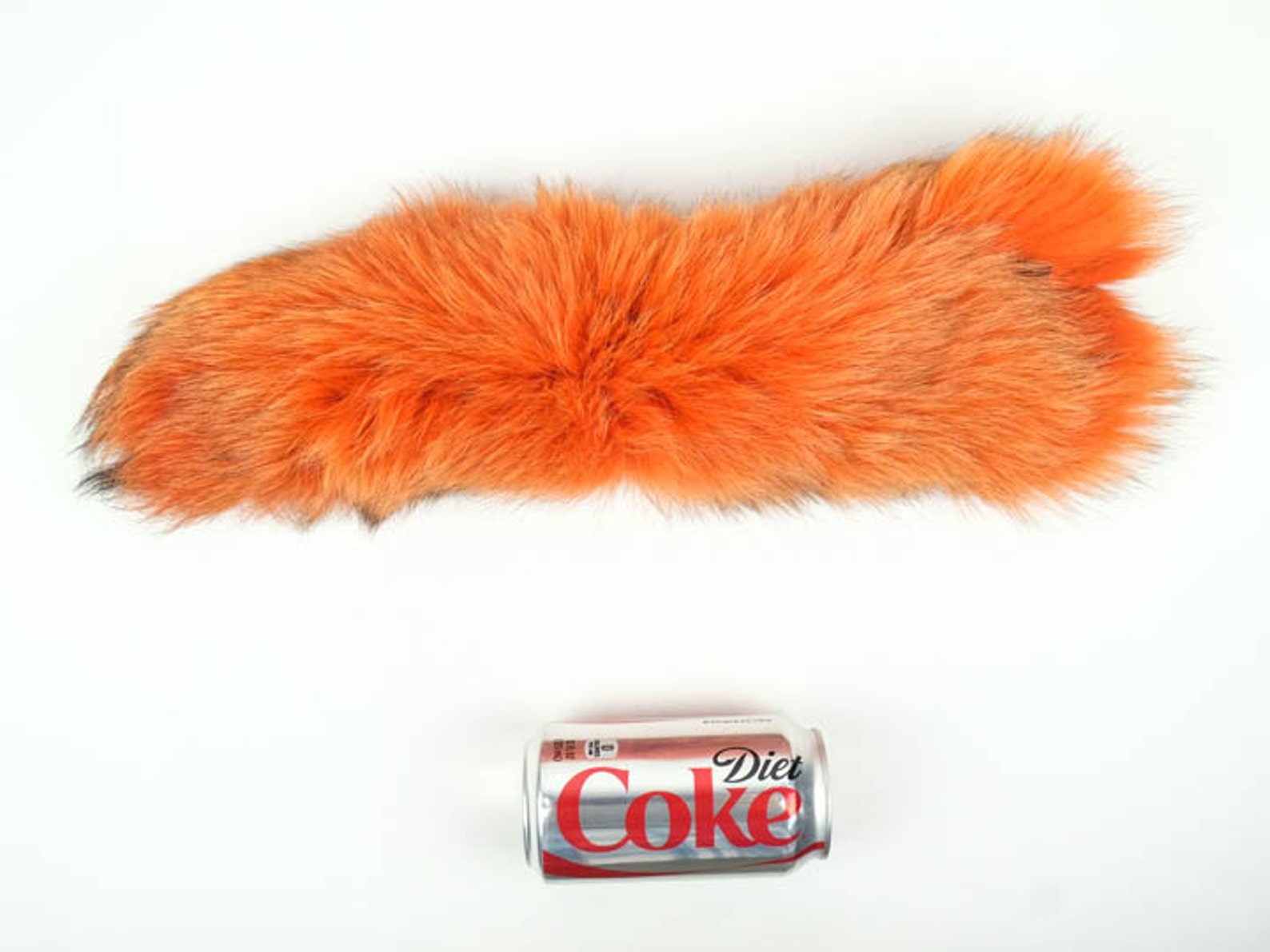 Premium Dyed Orange Fox Tail 18-05-OR L11 - Etsy
