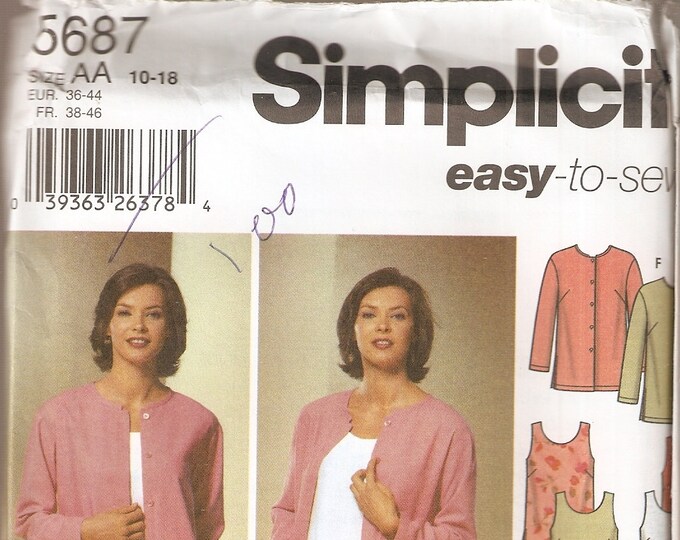 Simplicity Sewing Pattern 5687 Women's Clothes Misses' Pants, Skirt ...