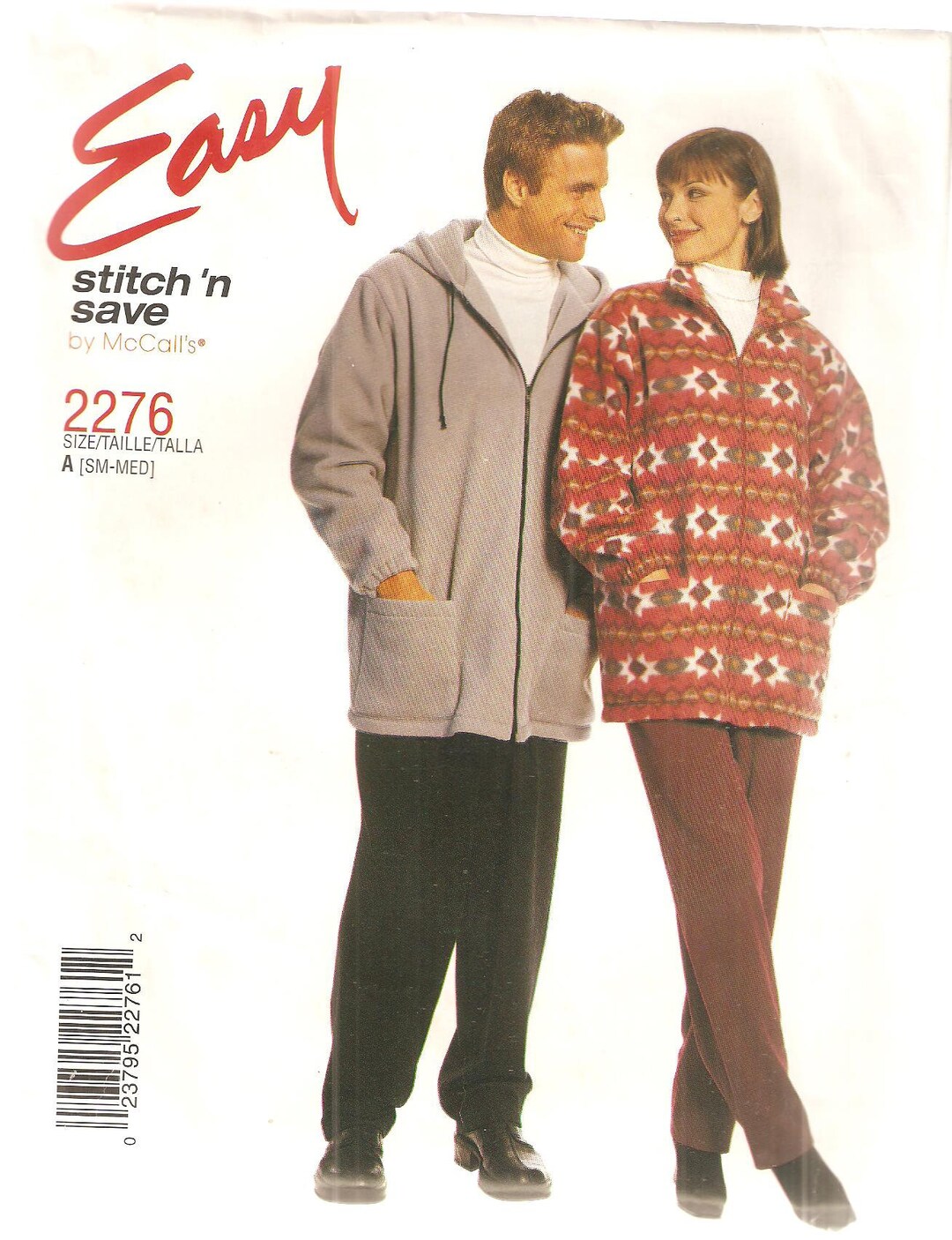 Mccall's Sewing Pattern 2276 - Men and Women's Clothes - Jacket and ...