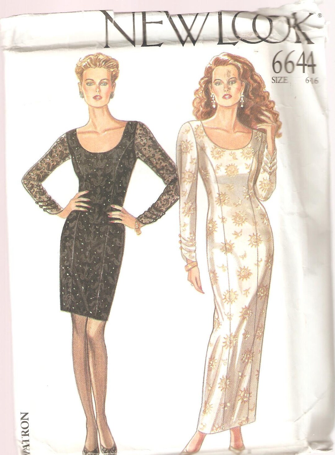 New Look Sewing Pattern 6644 - Women's Clothes - Misses Dress, Size 6 ...