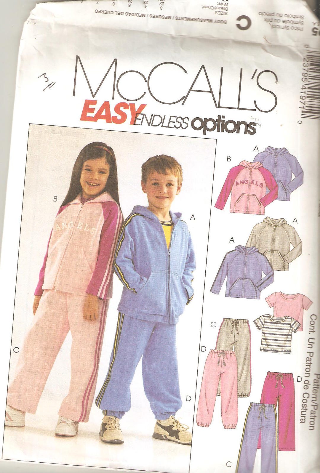 Mccall's Sewing Pattern 4187 - Children's Clothes - Jacket and Pull-on ...
