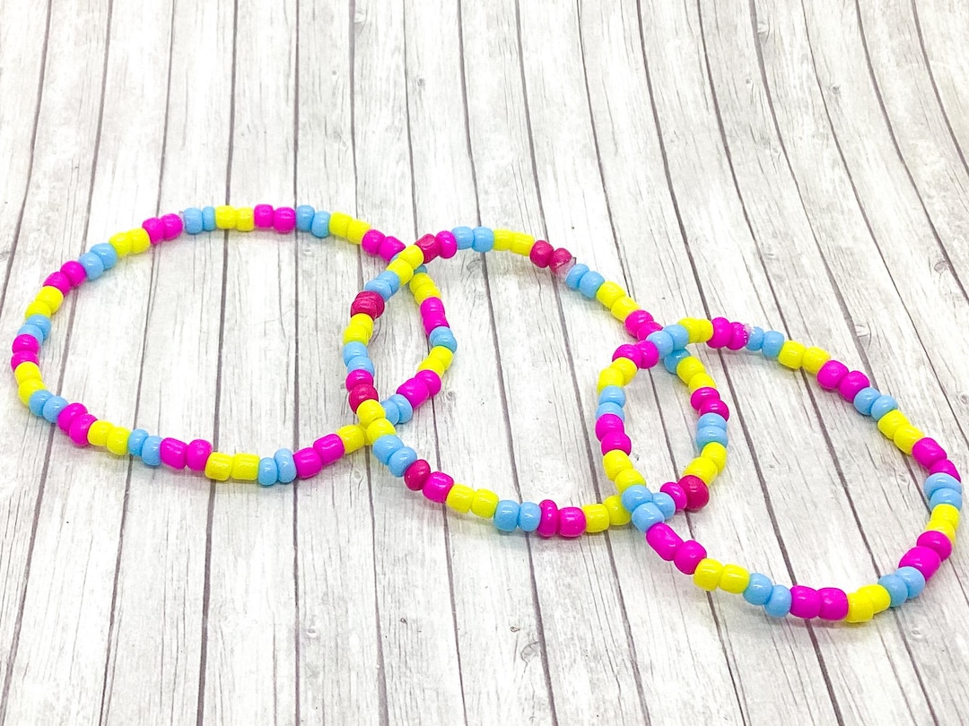 Pansexual Pride Flag Bracelet, Pan Visibility Gift, LGBTQ Jewelry ...