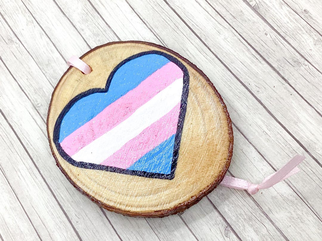 Trans Flag Ornament, LGBTQ Decor, LGBTQIA Decorations, Gay Pride Gifts ...