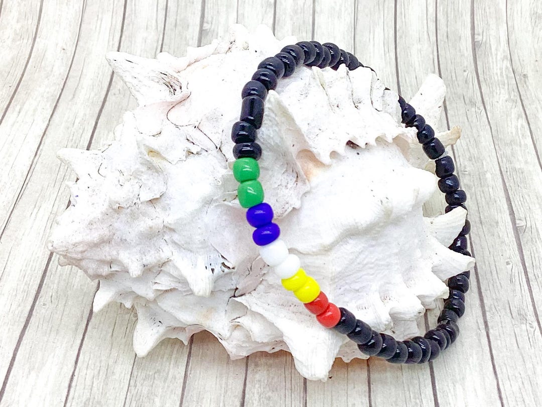Disability Pride Flag Bracelet, Stretchy Bracelets, Disabled Colored ...