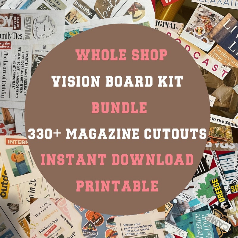 Vision Board Words Printables - Etsy