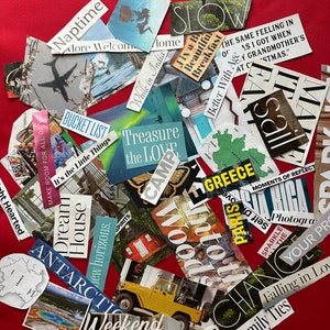 2024 Printable Vision Board Kit Magazine Cut Outs Vision Board ...