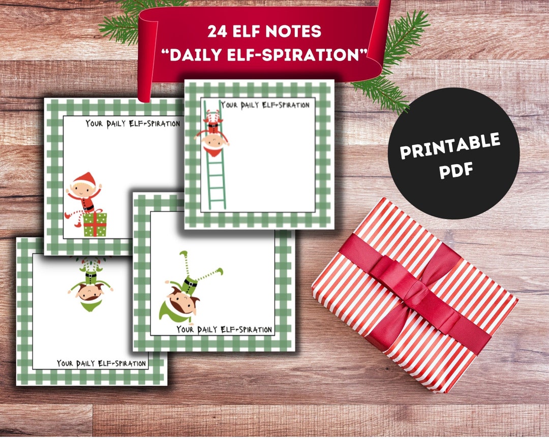 Custom Elf on the Shelf Printable Note Elf Idea Christmas Printable Elf ...