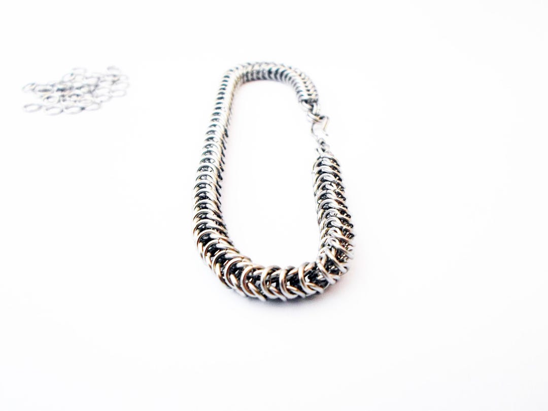 Box Weave Chainmail Bracelet - Etsy