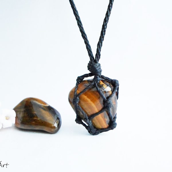 Male Tigers Eye Necklace - Etsy