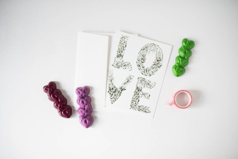 Love Crayons Valentines Crayons Valentines Day Valentines | Etsy
