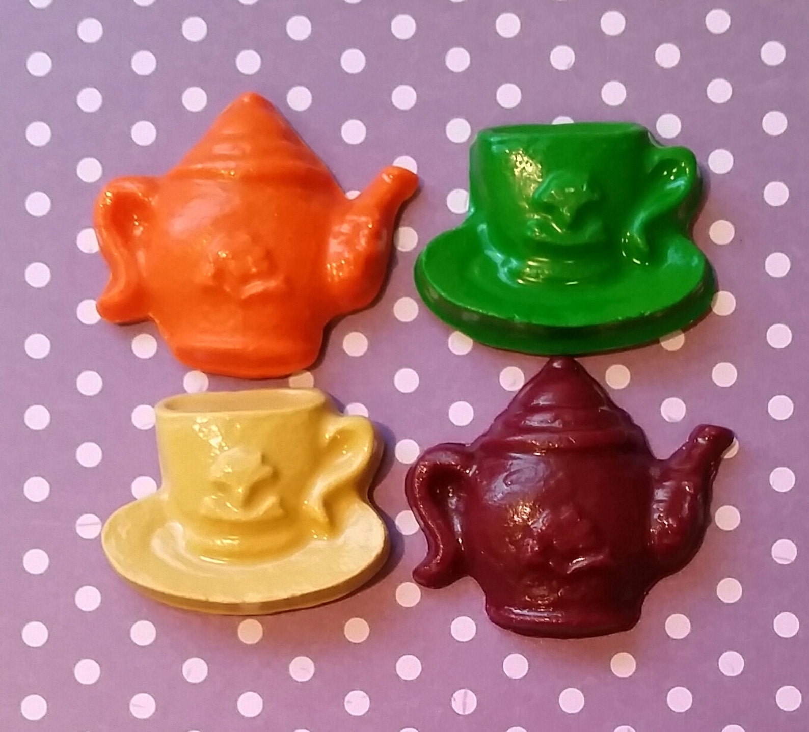 Tea Pot Tea Cup Crayons Birthday Party Favors Tea Party | Etsy