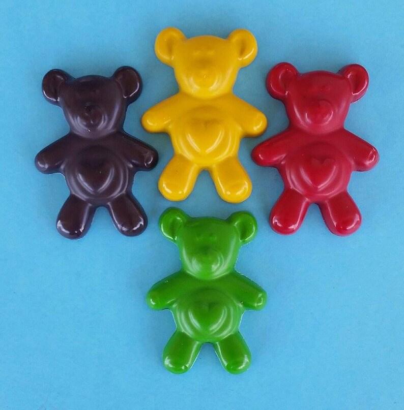 Teddy Bear Crayons Bear Crayons Custom Crayons Recycled | Etsy