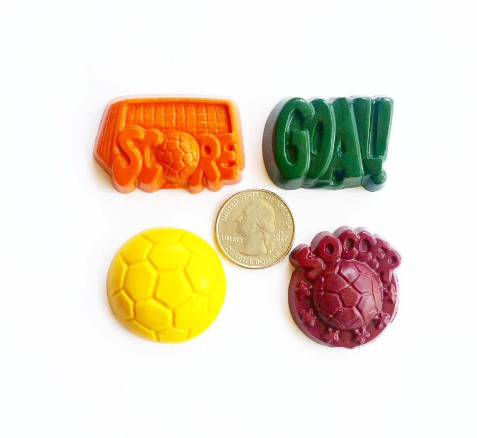 Soccer Crayons Football Futbol Sports Crayons Sports - Etsy