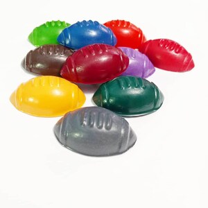 Football Crayons: Set of 10, Sports Party Favors - Etsy