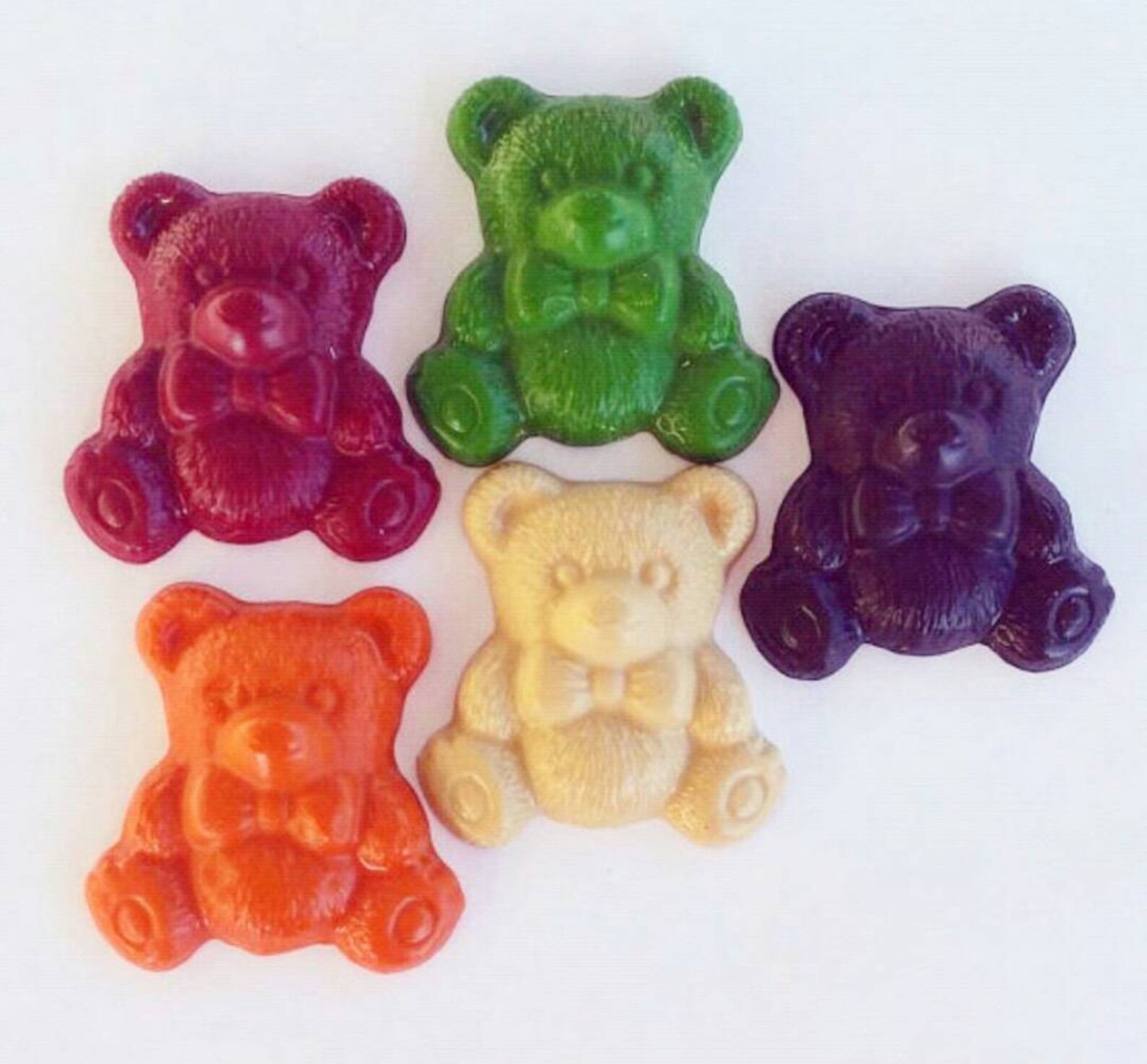 Bear Crayons Teddy Bear Crayons Party Favors Party Crayons | Etsy