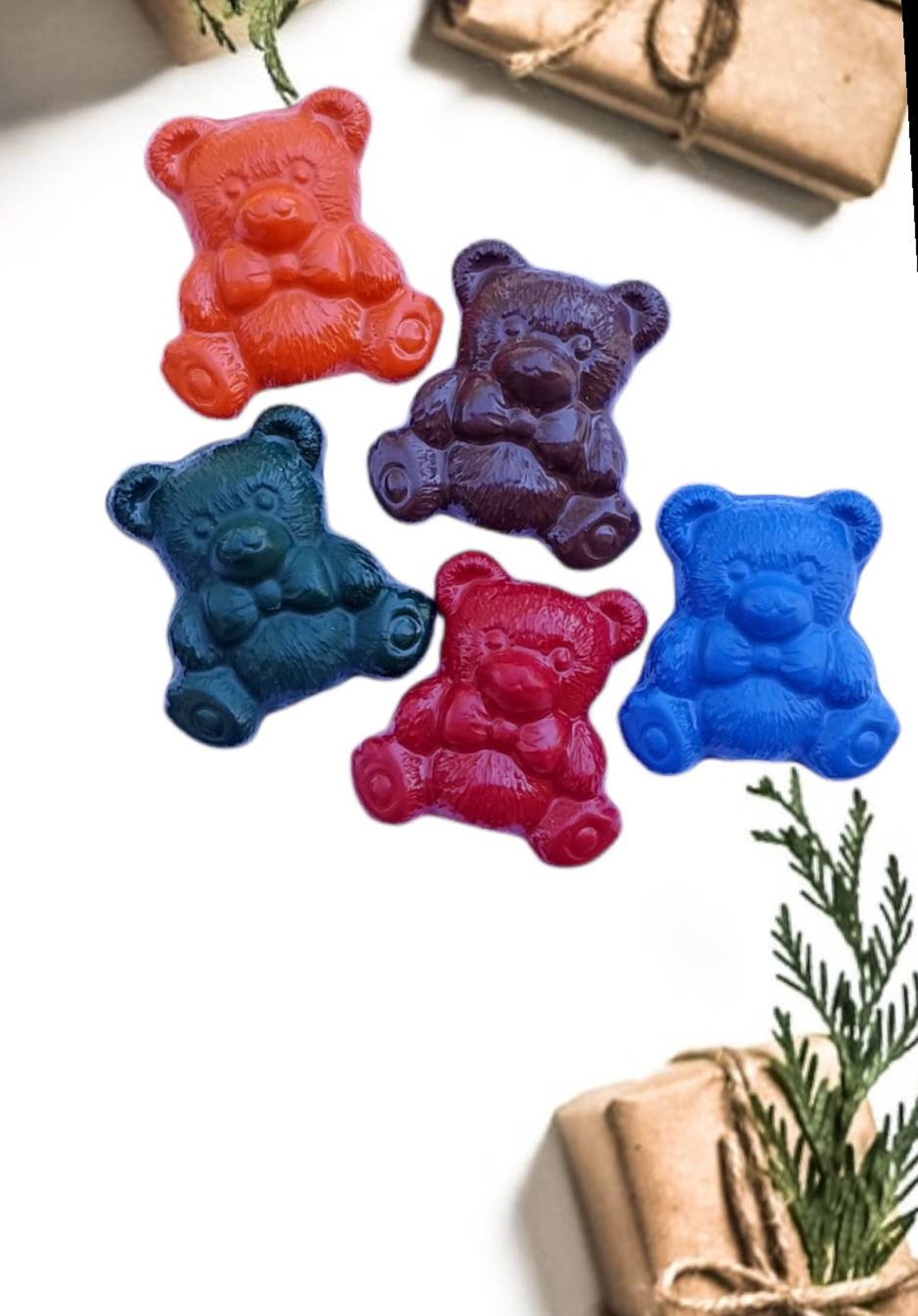 Bear Crayons Teddy Bear Crayons Party Favors Party Crayons | Etsy