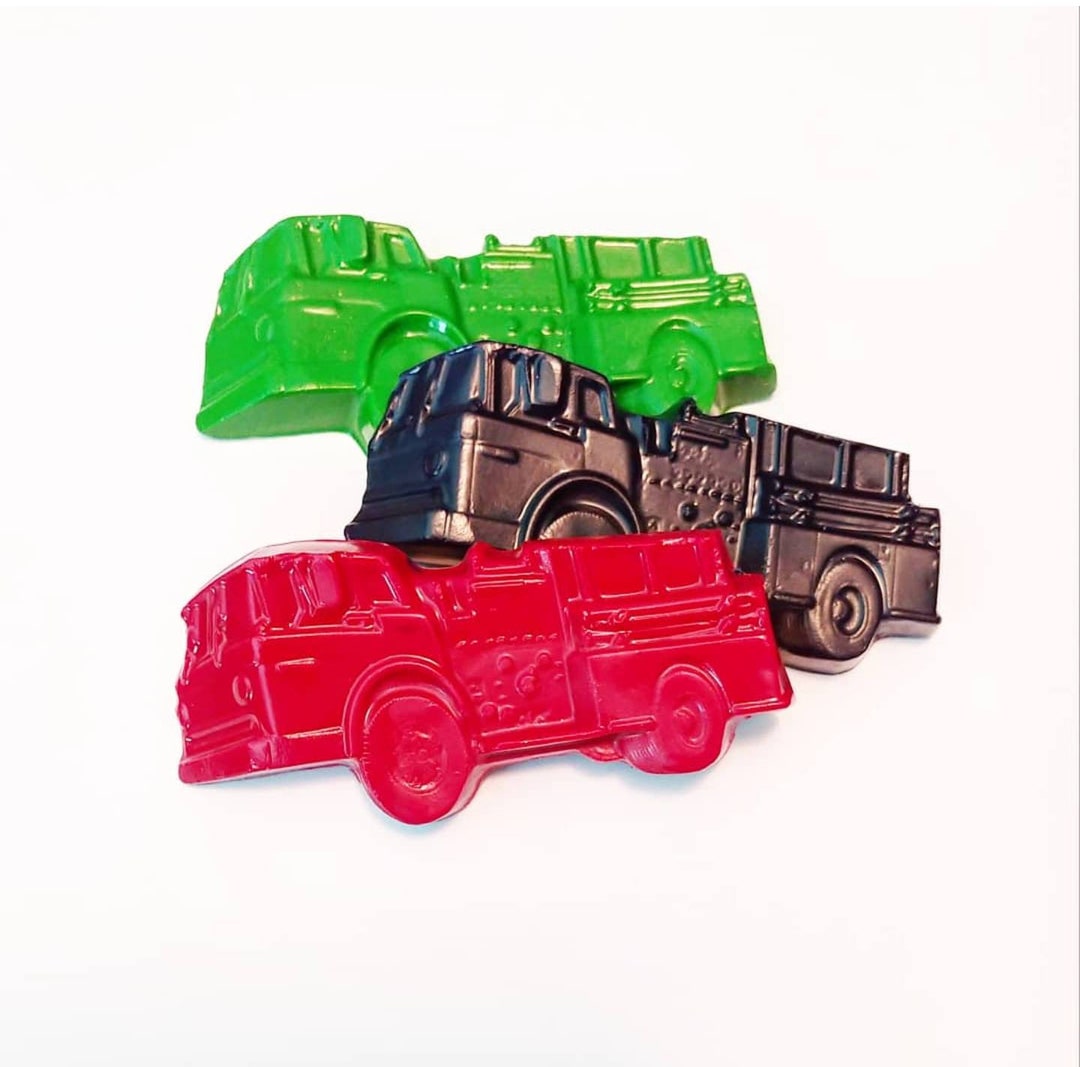 Firetruck Crayons, Large Crayons, Birthday Party Favors, Fireman Party ...