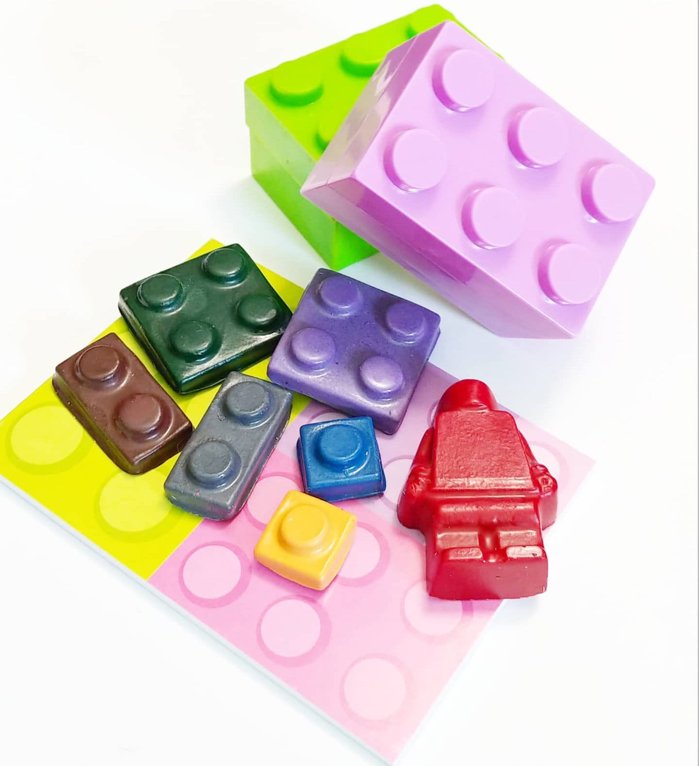 Building Block Block Crayons Figure Crayons Crayons Block | Etsy