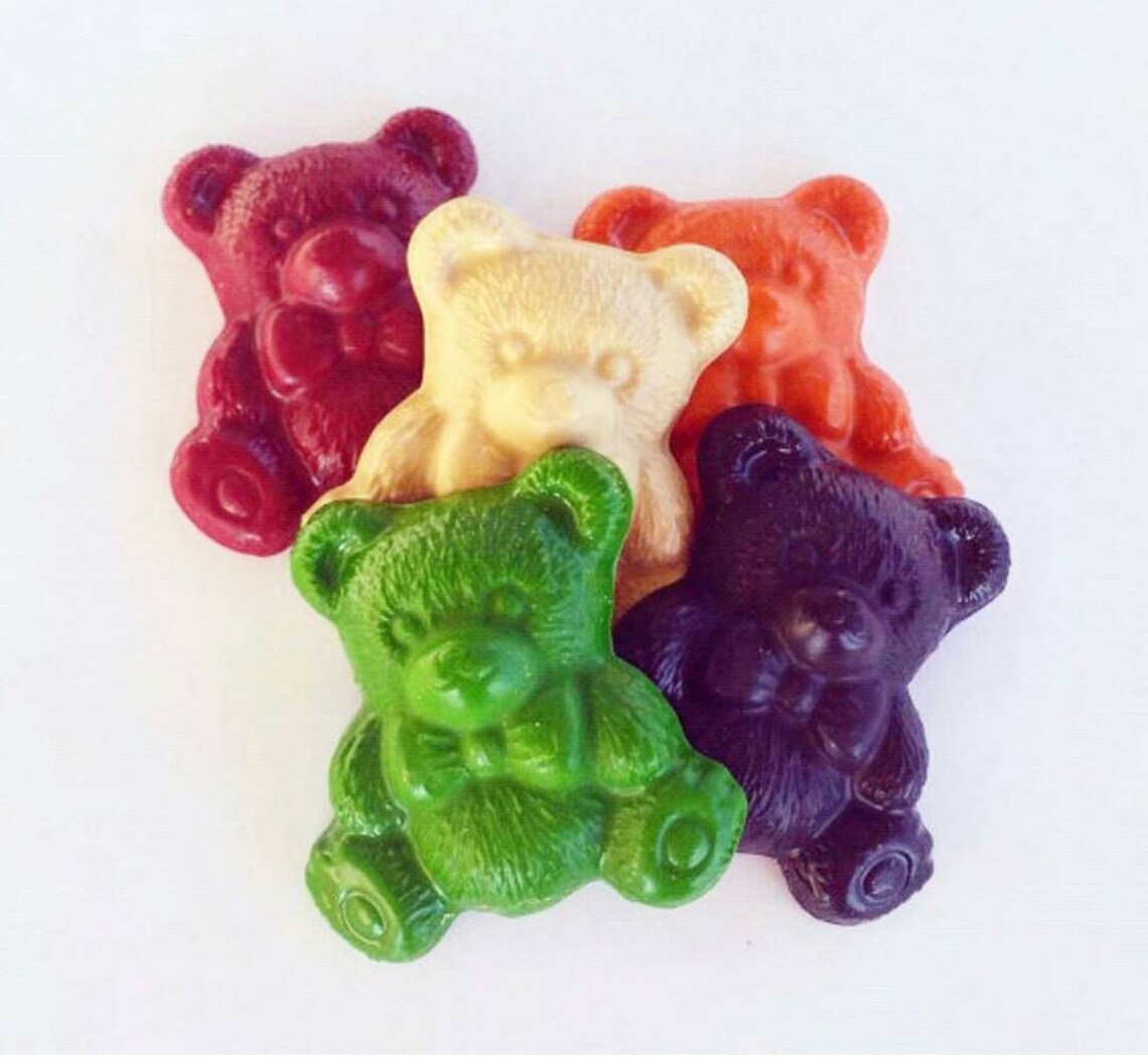 Bear Crayons Teddy Bear Crayons Party Favors Party Crayons | Etsy