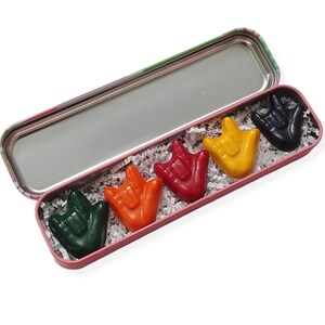 ASL, I Love You, Crayons, Pencil Case, American Sign Language, Sign ...