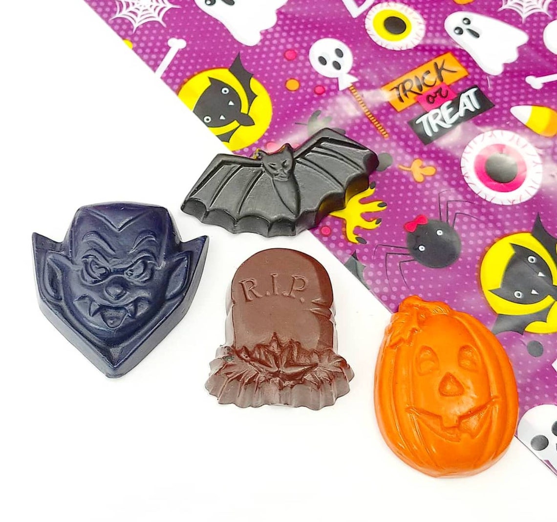 Crayons Halloween Crayons Vampire Pumpkin Crayons - Etsy