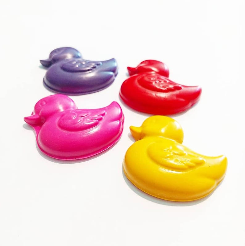 Duck Crayons Rubber Duck Ducky Animal Crayons Pool Party - Etsy