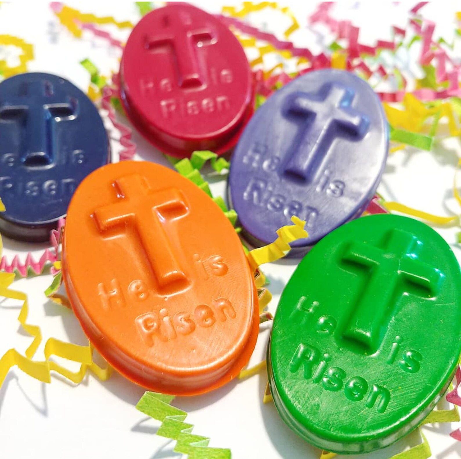 Cross Crayons Easter Crayons Church Crayons He is Risen - Etsy