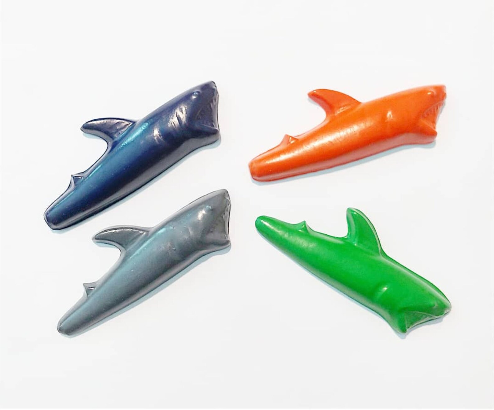 Shark Crayons Shark Birthday Shark Party Party Favors - Etsy