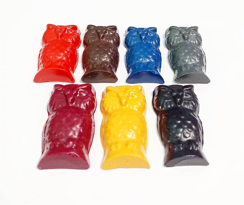 Owl Crayons Crayon Gifts Halloween Party Favors Happy | Etsy