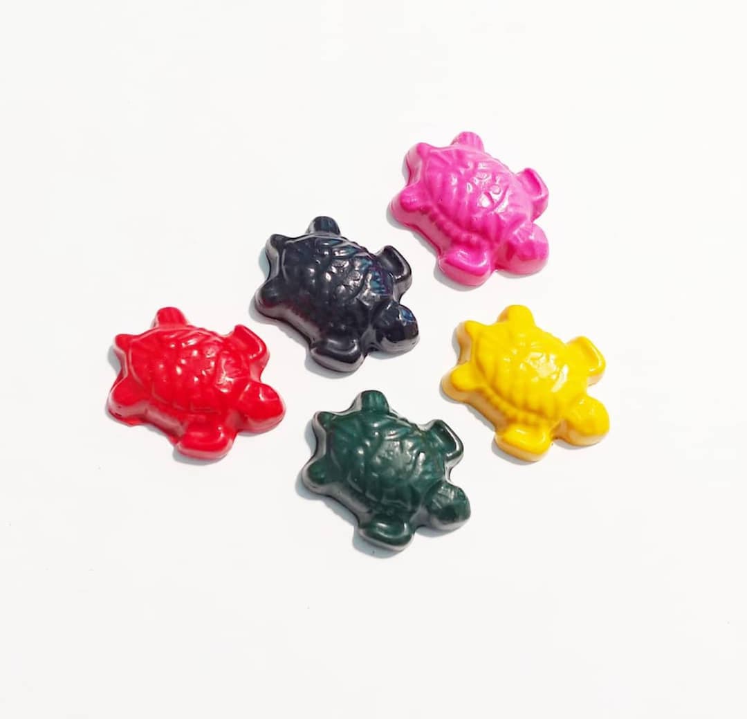 Turtle Crayons: Sea Animal Party Favors, Hand Poured - Etsy