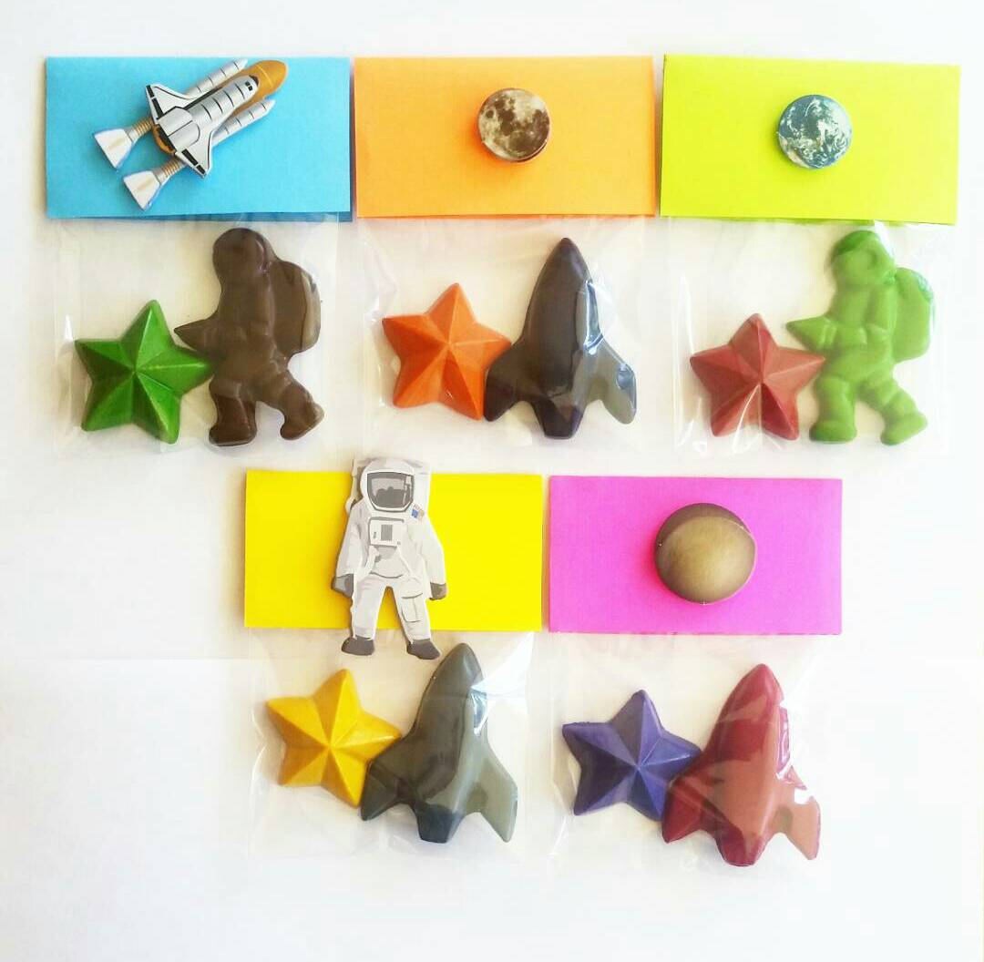Space Party, Space Favors, Astronaut, Crayons, Rocket Ship, Star, Party ...