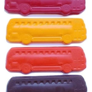 School Bus Crayons, Back to School, Teacher Gift, School Supplies, Bus ...