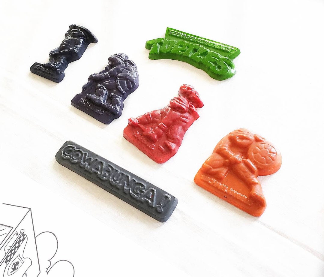 TMNT Crayons: Teenage Mutant Ninja Turtle Party Favors - Set of 6 - Etsy