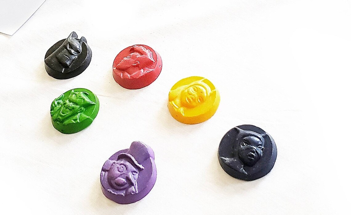 Batman Batman Crayons Superhero Super Villain Batman - Etsy
